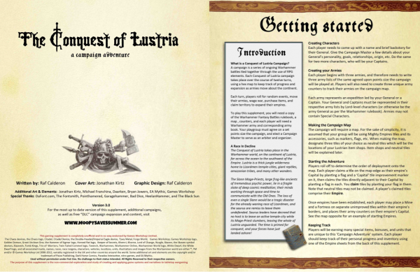 8th Ed. - Conquest of Lustria: Campaign Adventure (3.0) | Lustria Online