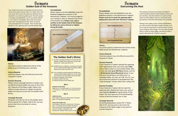 8th Ed. - Conquest of Lustria: Campaign Adventure (3.0) | Lustria Online